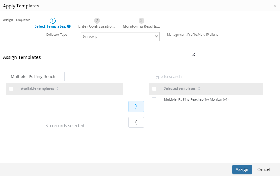 Multi IP Ping Monitoring | OpsRamp Documentation
